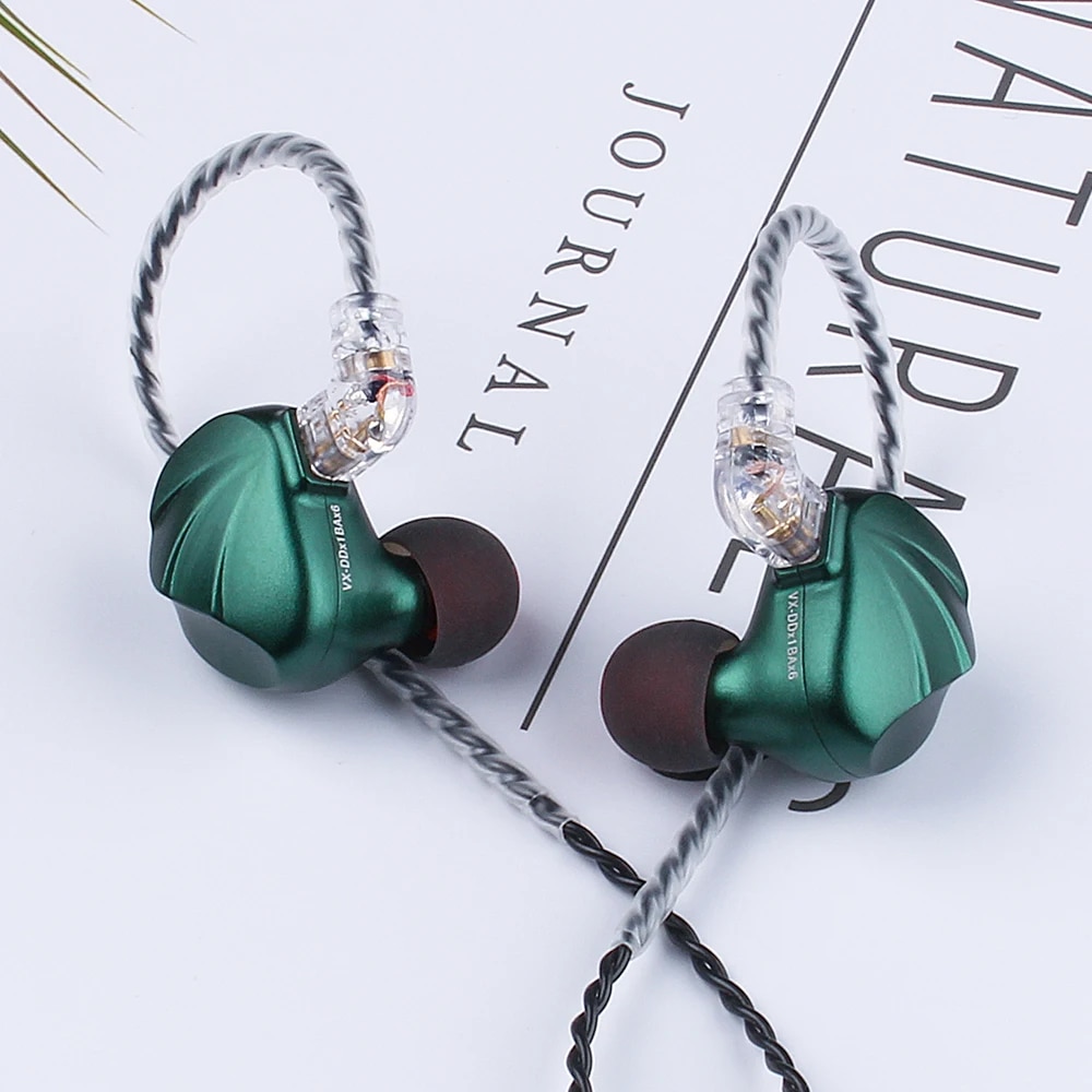 New TRN VX 6BA+1DD Hybrid Metal Type C In Ear Earphone IEM HIFI DJ ...