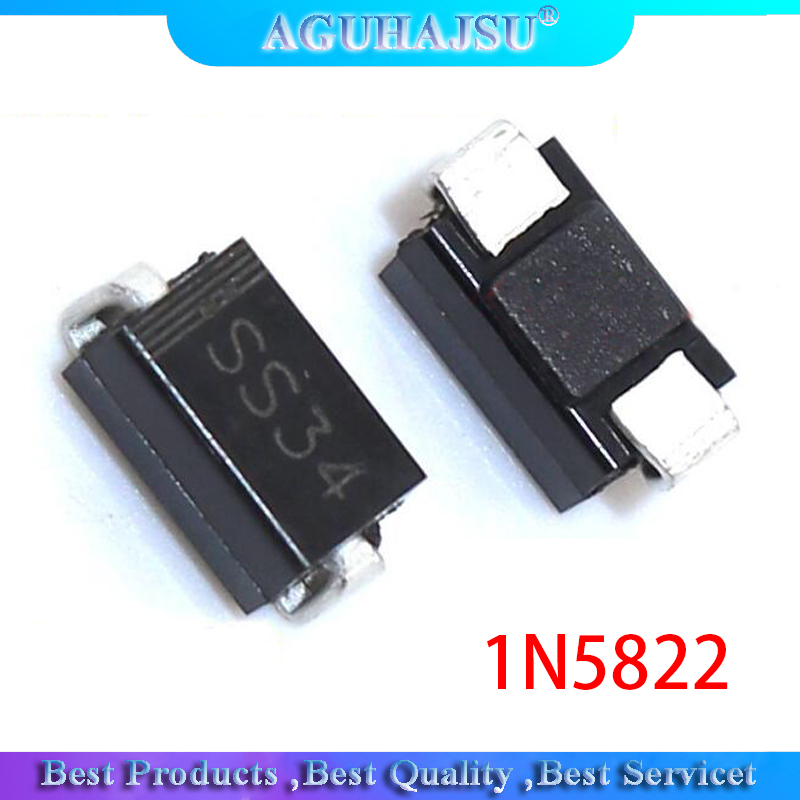 100pcs 1N5822 SMA diode ss34 smd do-214ac IN5822 Schottky | Daraz.com.bd