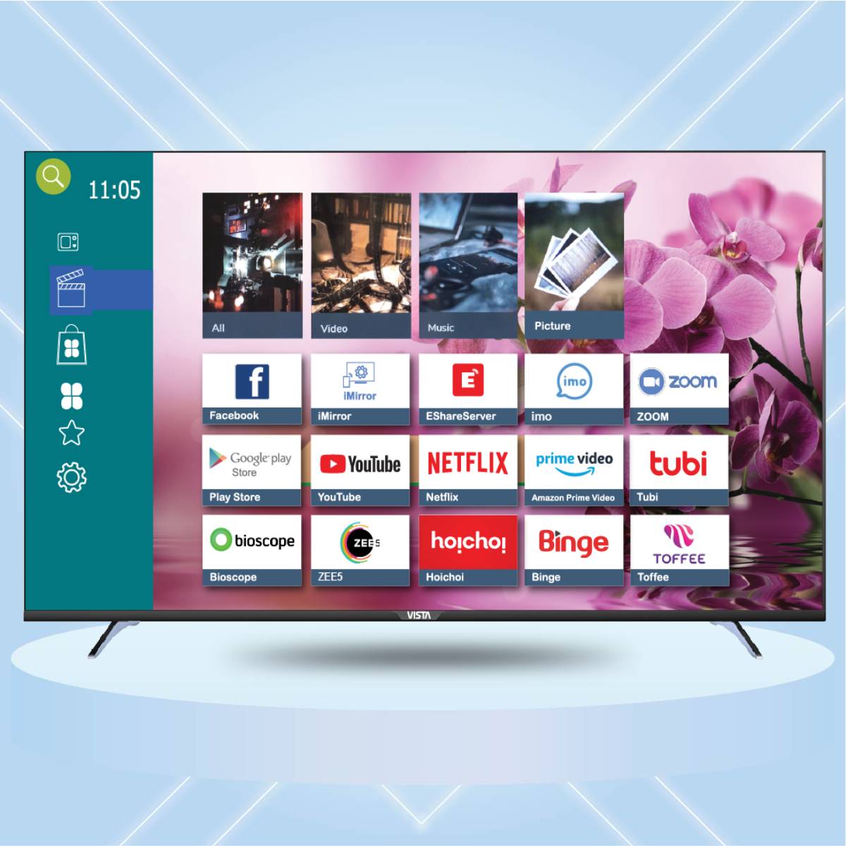 VISTA 43 Inch ANDROID LED TV, Voice Command | Daraz.com.bd