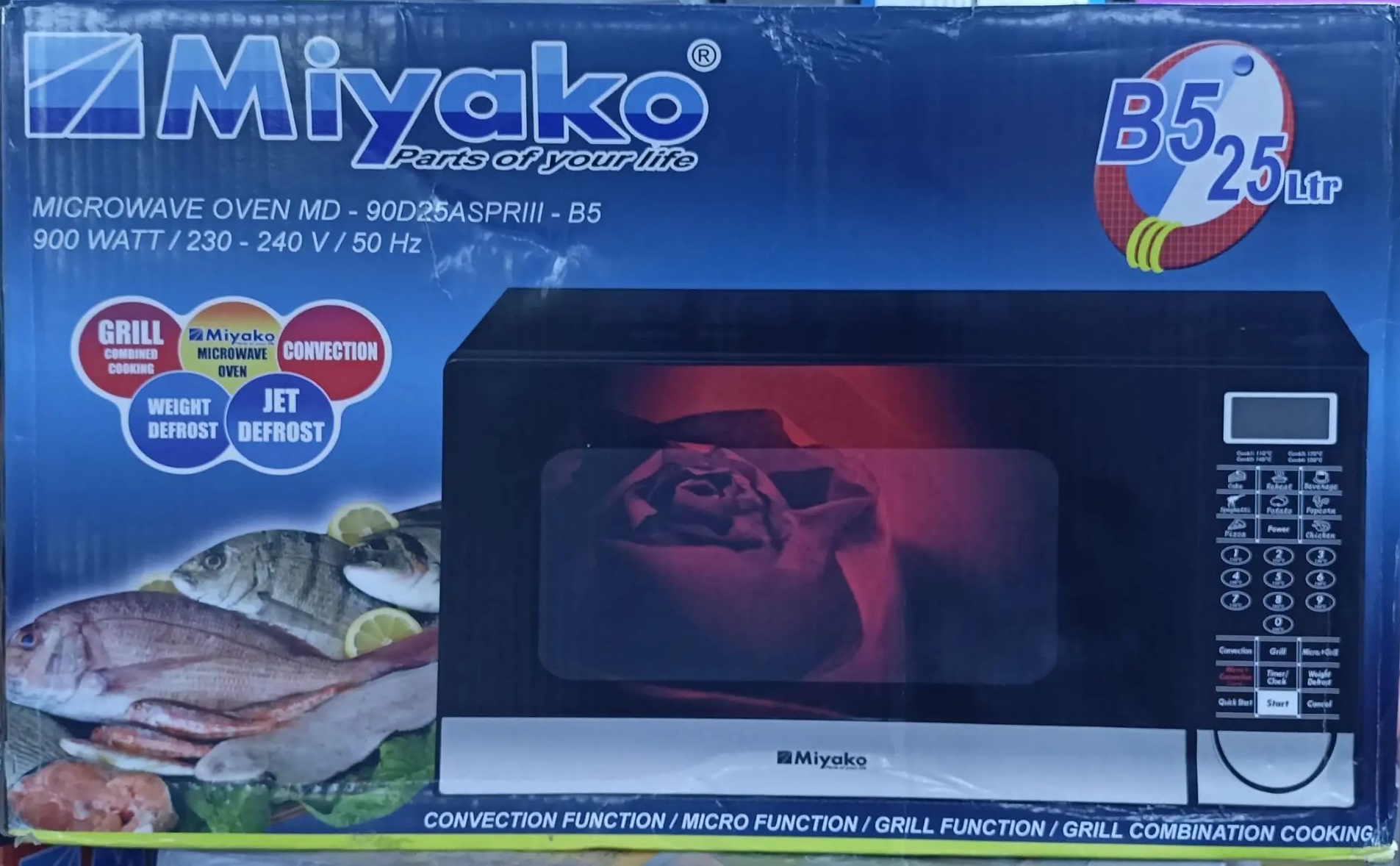 Miyako 25 Liter Micro convection oven MD-90D25ASPRIII-B5 | Daraz.com.bd