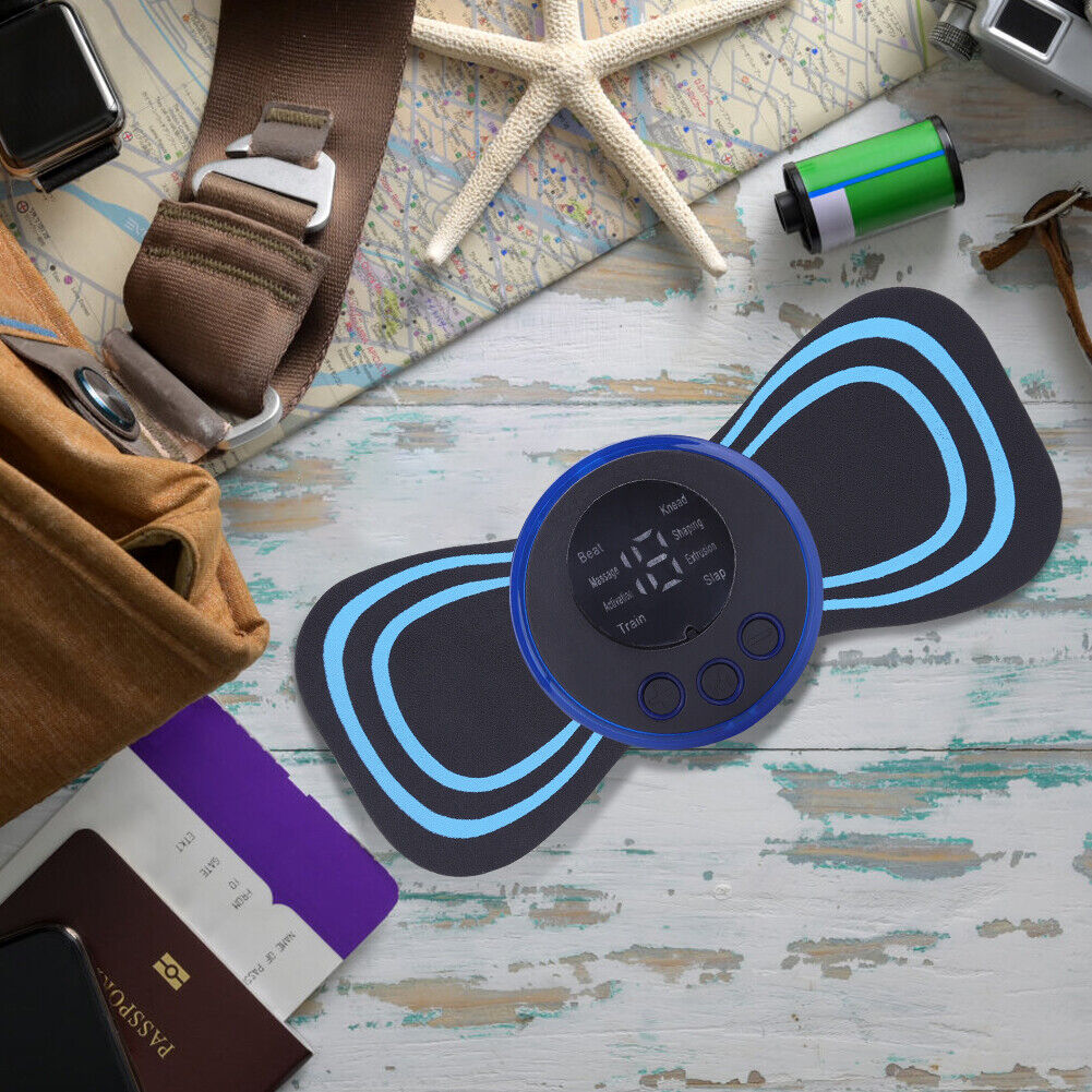 EMS Mini Neck Pulse Massager Electric LCD Display Stretcher EMS Mini ...