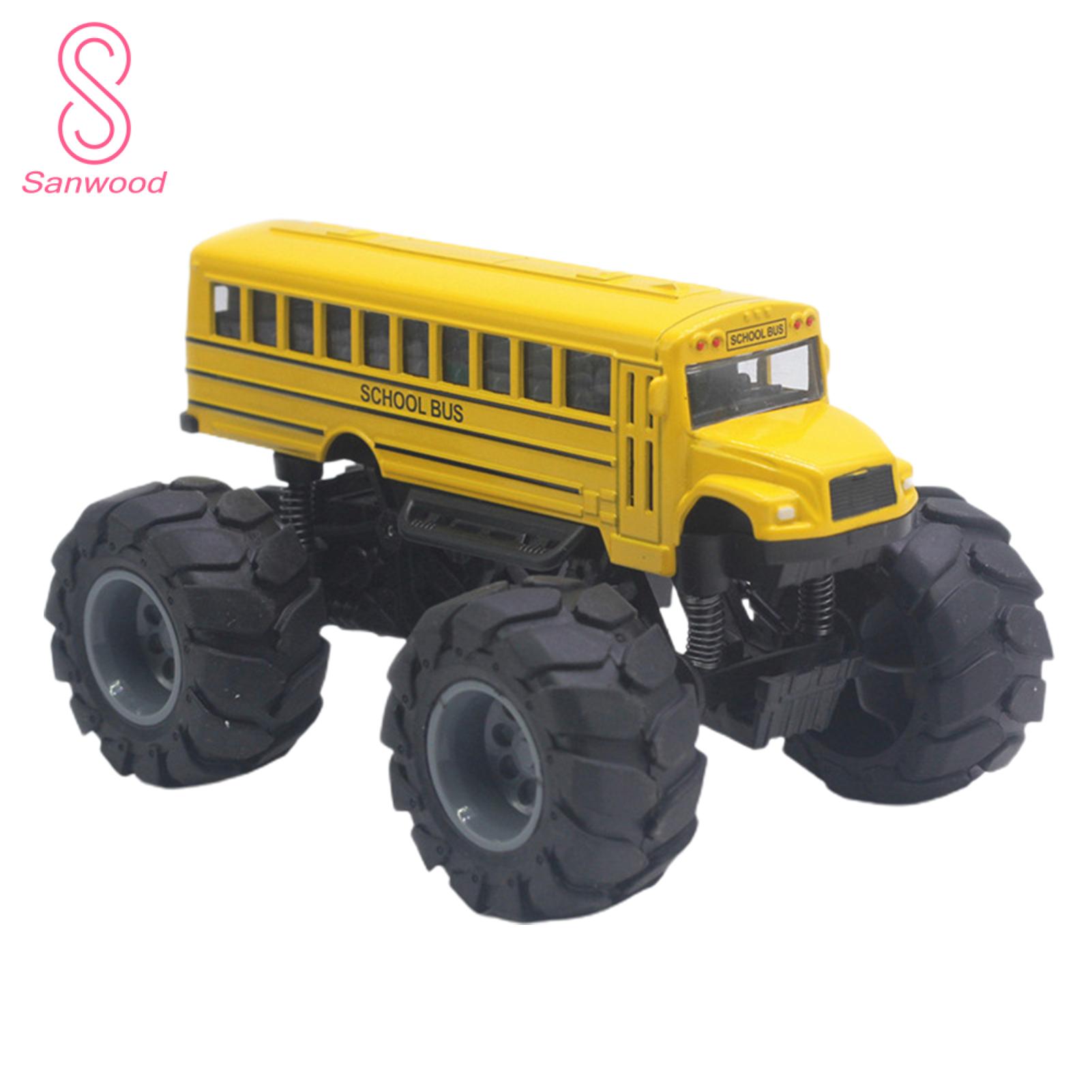 Bus Car Smallest Details Big Wheel School Bus Mini Vehicle Toy | Daraz ...