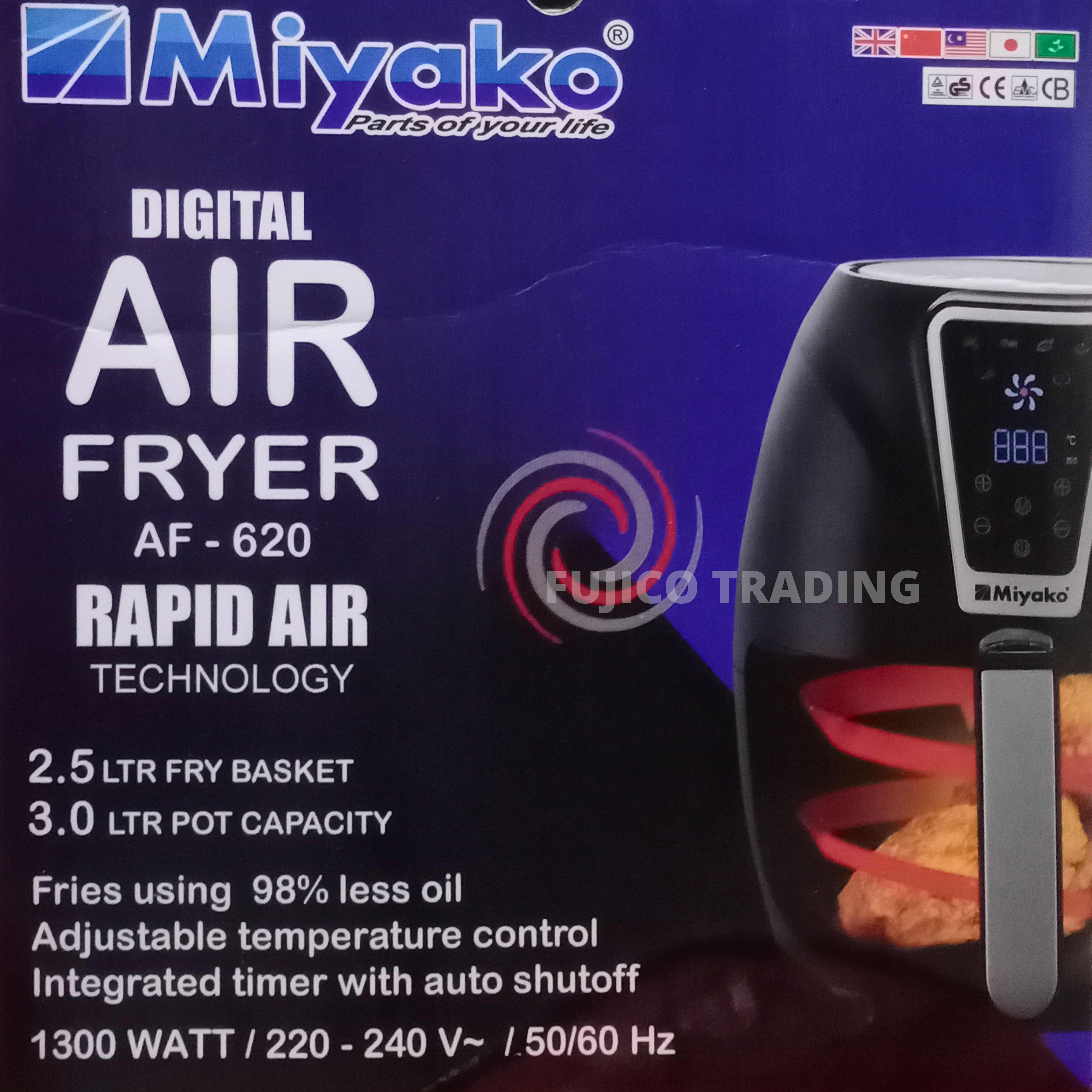 Miyako Digital Air Fryer 1300 watt Faster healther and Too perfection ...