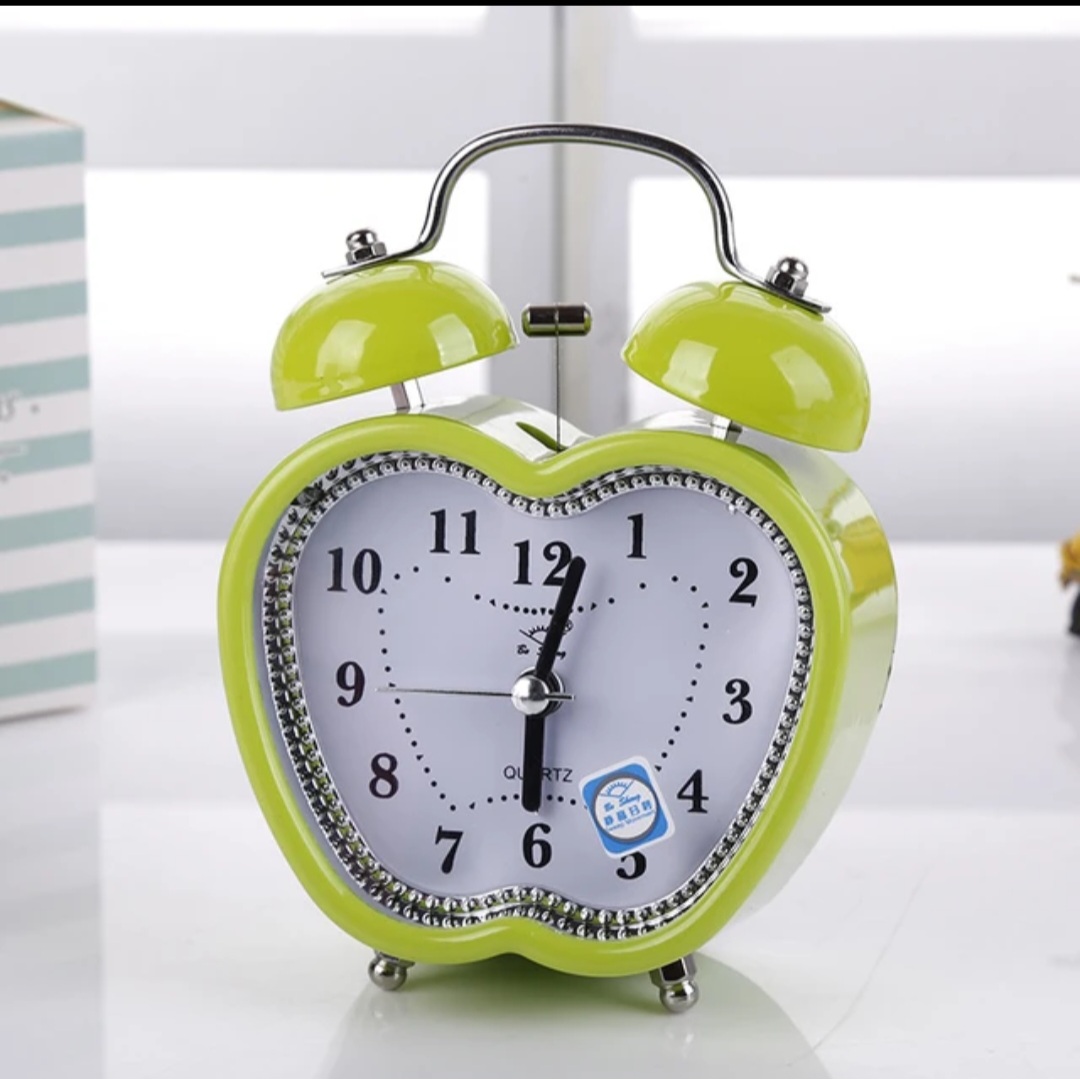 Bell Table Alarm Clock Apple Shape - Wall Clock | Daraz.com.bd