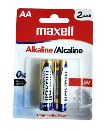 2PCS maxell AA LR06 1.5V Alkaline Battery | Daraz.com.bd