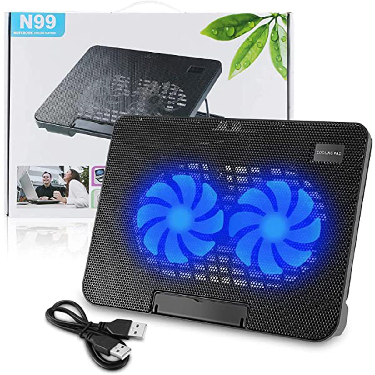 Laptop Cooling Pad N99 With 2 Dual Fan Stand | Daraz.com.bd