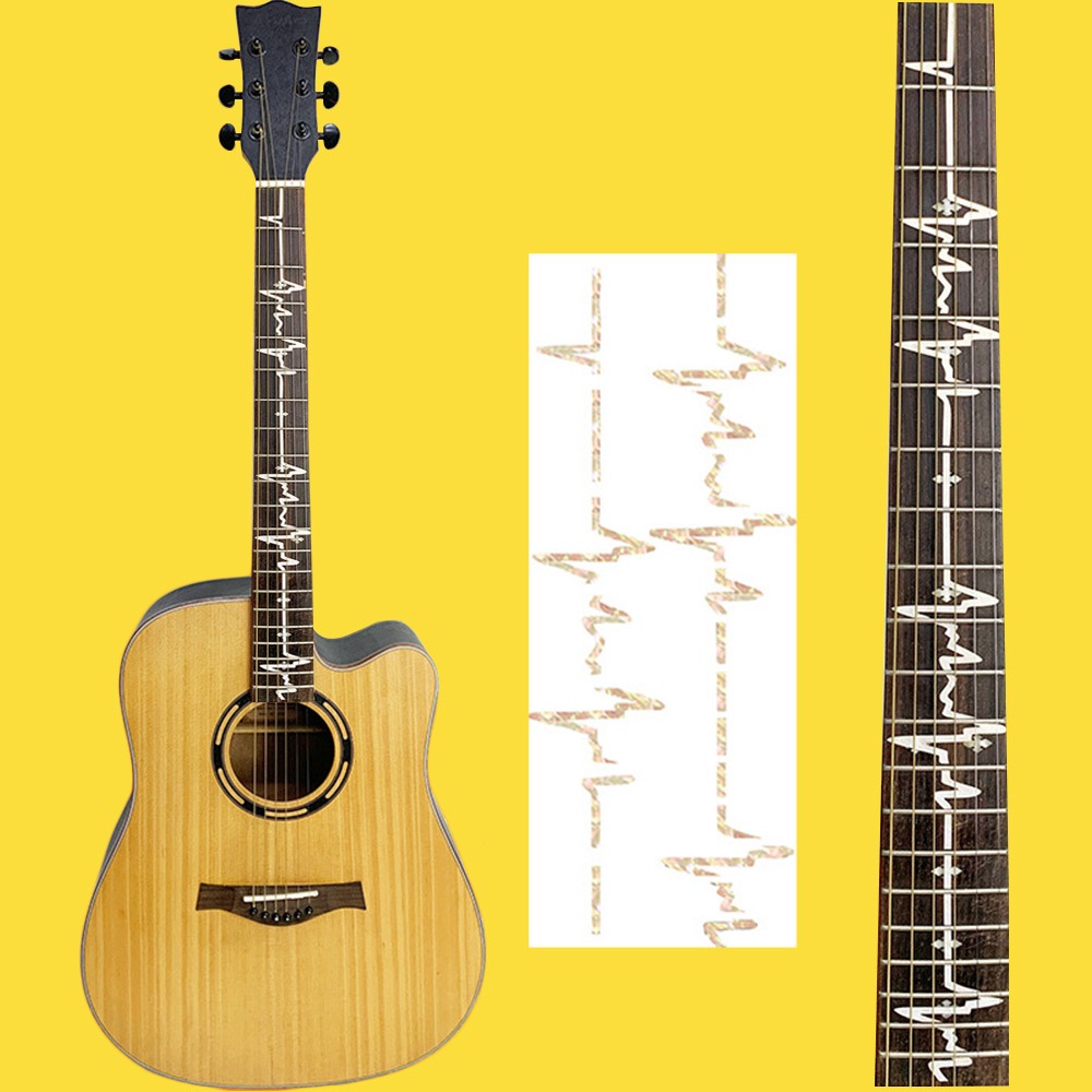 New PVC Guitar Fretboard Sticker Guitarra Accessories DIY Bass Inlay ...