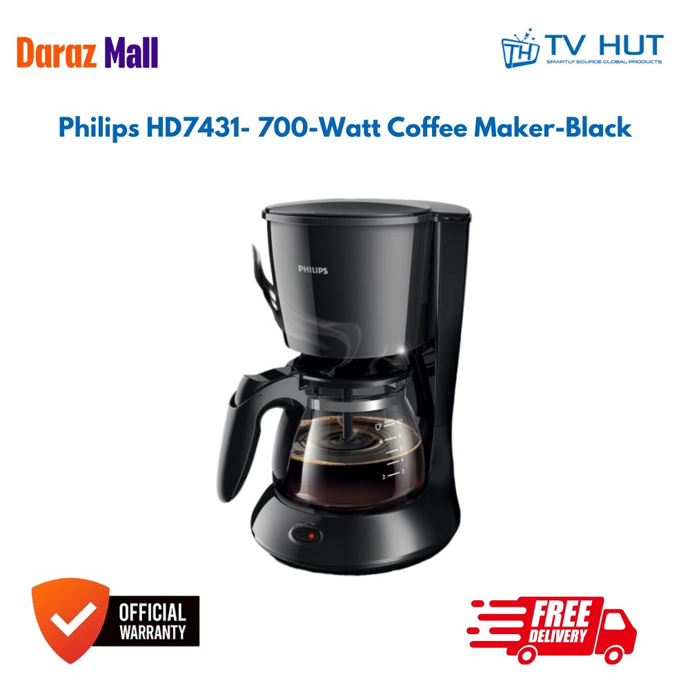 Philips HD7432- 700-Watt Coffee Maker-Black | Daraz.com.bd