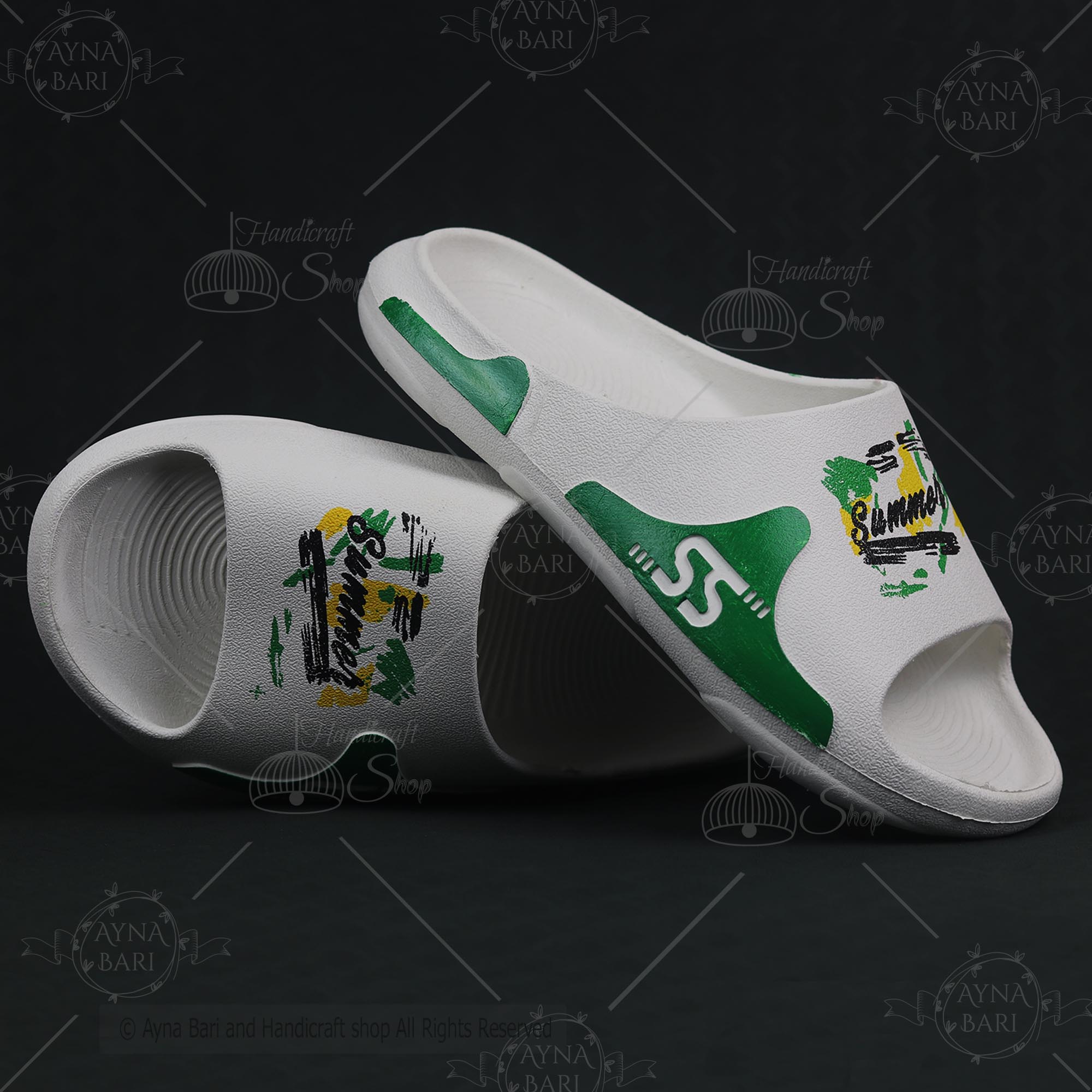 Slides for Man slipper shoe 55 Summer | Handicraft Shop | Daraz.com.bd