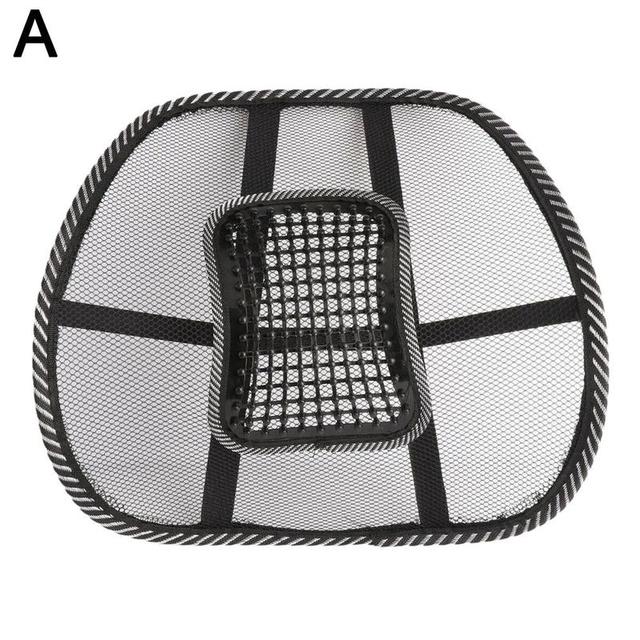Chair Back Support Massage Cushion Mesh Relief Lumbar Chair Office Seat ...