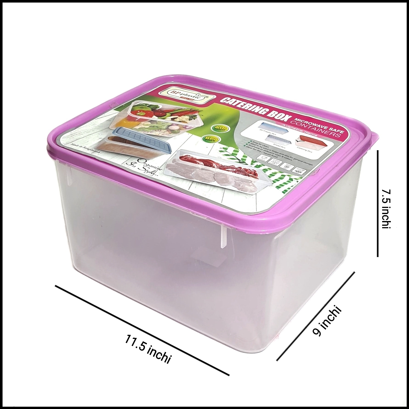 Plastic Food Storage Box Container Big Box With Lids - 9500 ml | Daraz ...