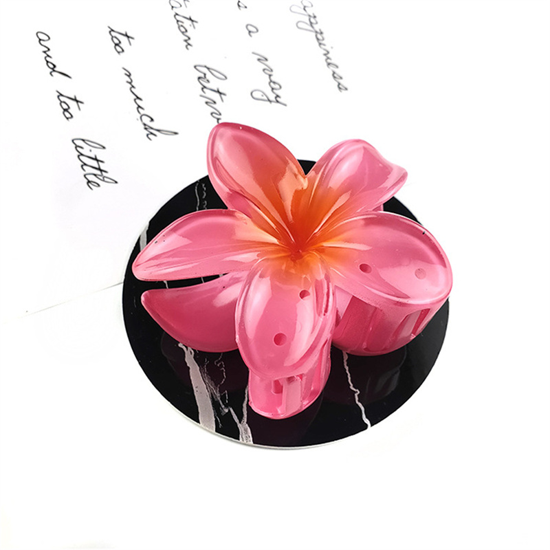 Flower Hair Claw Clips Hawaiian Flower Hair Claw Clips Hair Hold jaw ...