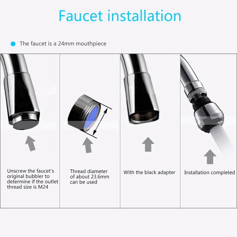 360 rotating tap nozzle filter water saving device | Daraz.com.bd