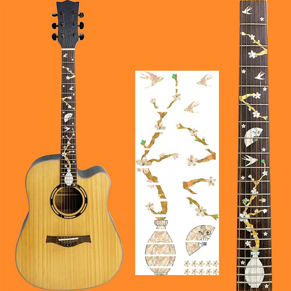 New PVC Guitar Fretboard Sticker Guitarra Accessories DIY Bass Inlay ...