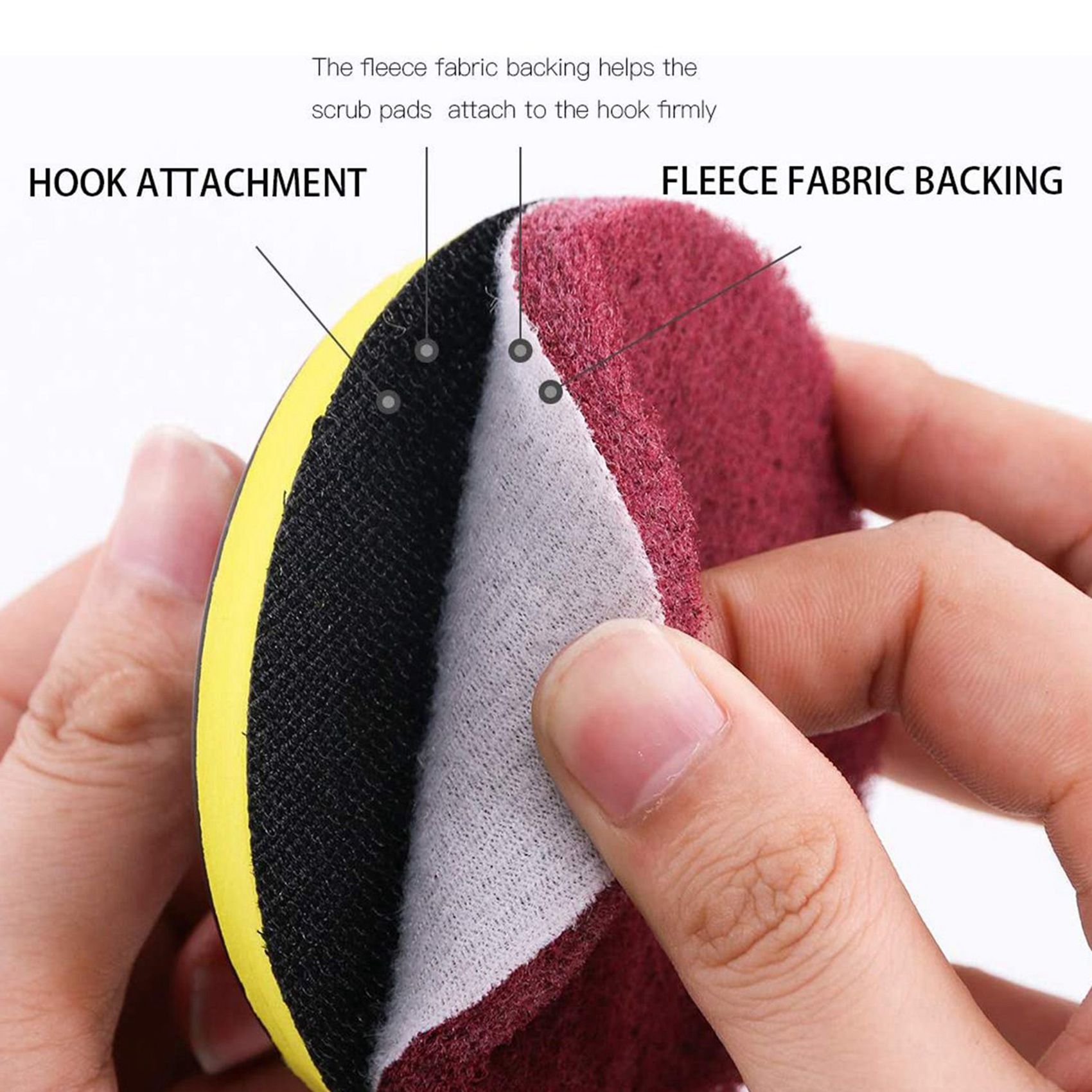 32Pcs 4 Inch Drill Brush Tile Scrubber Scouring Pad Cleaning Kit with 4 ...