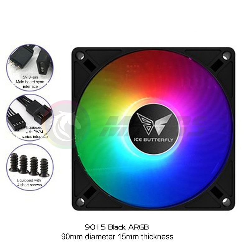 Cpu Cooler Fan 90mm 15mm Super Slim Mini ITX Case Cooling Radiator 9015 ...