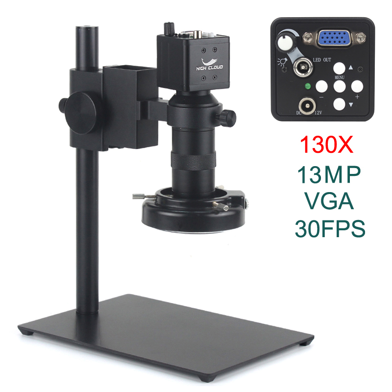 48MP 4K 2K USB HDMI VGA Type-C Digital Video Monocular Microscope ...