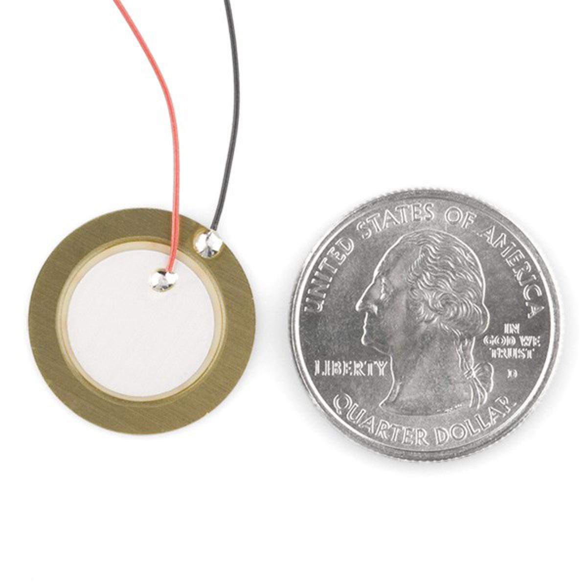 35mm Piezo Element Buzzer Wire Copper Piezo Element 35mm Sounder Sensor Trigger Drum Disc 