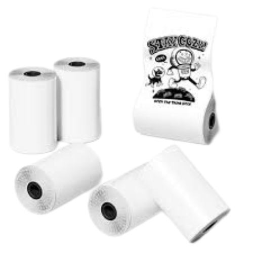 5 Pcs 56mm x 30mm White Color Sticker For Mini Printer, Photo Print ...