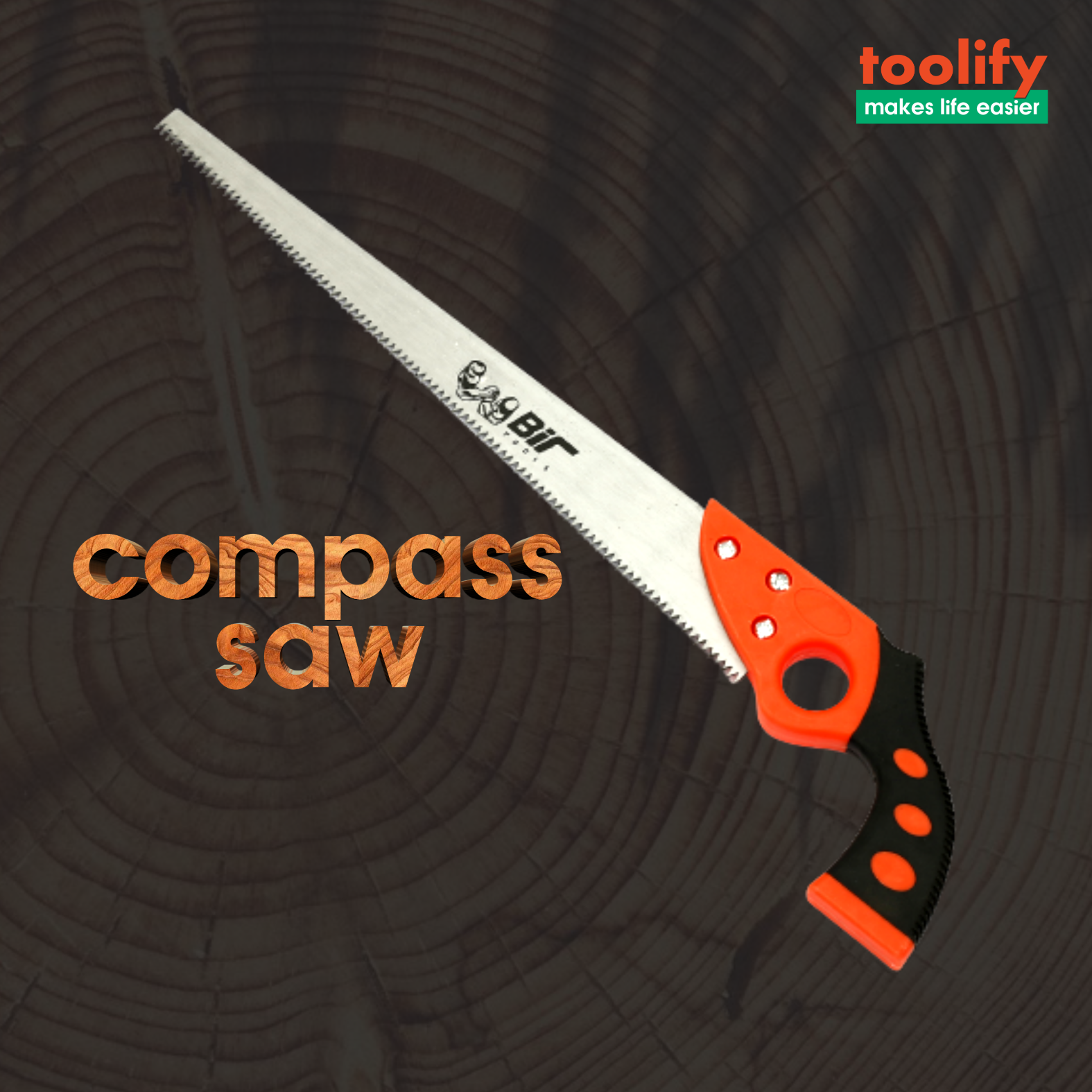 Bir 14inch Compass Saw with Plastic Handle - Wood Cutting Hand Saw ...
