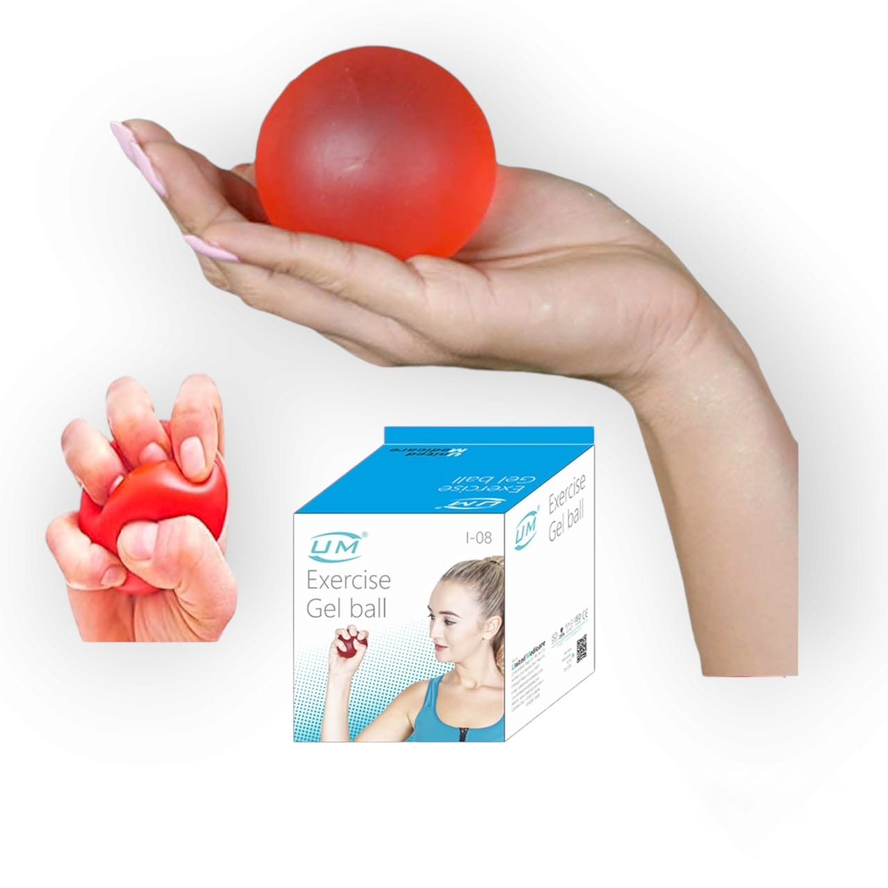 UM GEL BALL for Wrist Muscles Strengthening and Stress Relief Gel Ball for hand exercise ...