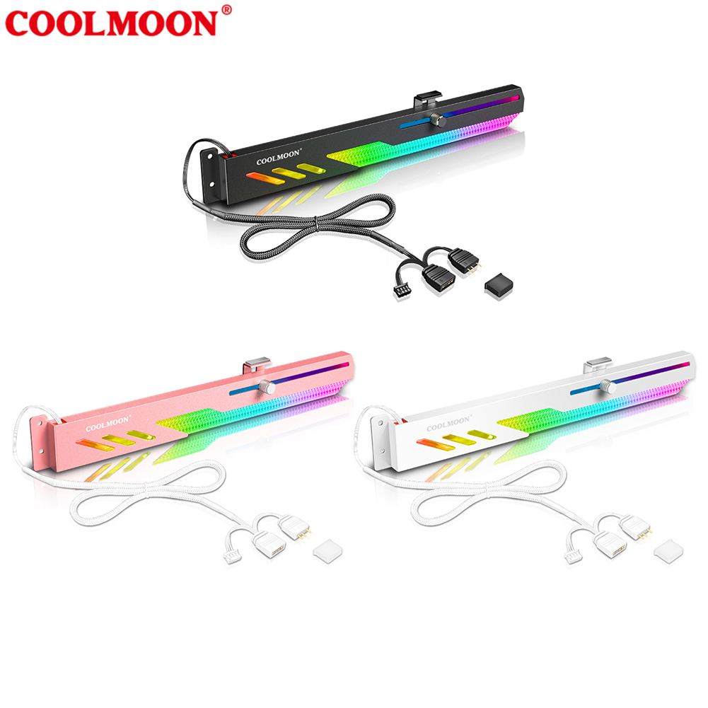 Coolmoon Gt8 Computer Video Stand Horizontal Gpu Support 5v Argb ...