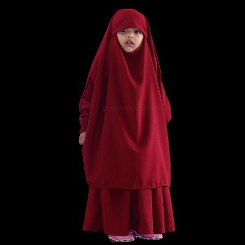 Baby Khimar Borka- Stylish Full Set for 4 to 10-Year-Old Girls - Adjust ...