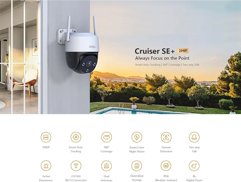 Imou Cruiser SE+ 2MP with two way talk Full HD 1080p Outdoor Motorized ...