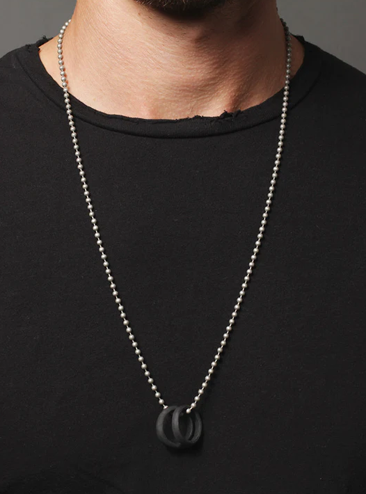 Neck Chains Men Stainless Steel-Finger Ring With Necklace | Daraz.com.bd