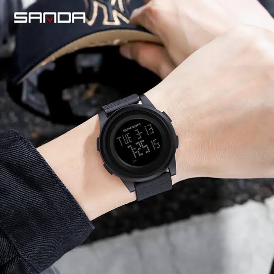 Sanda 337 Sports Waterproof Digital Watch for men Black | Daraz.com.bd