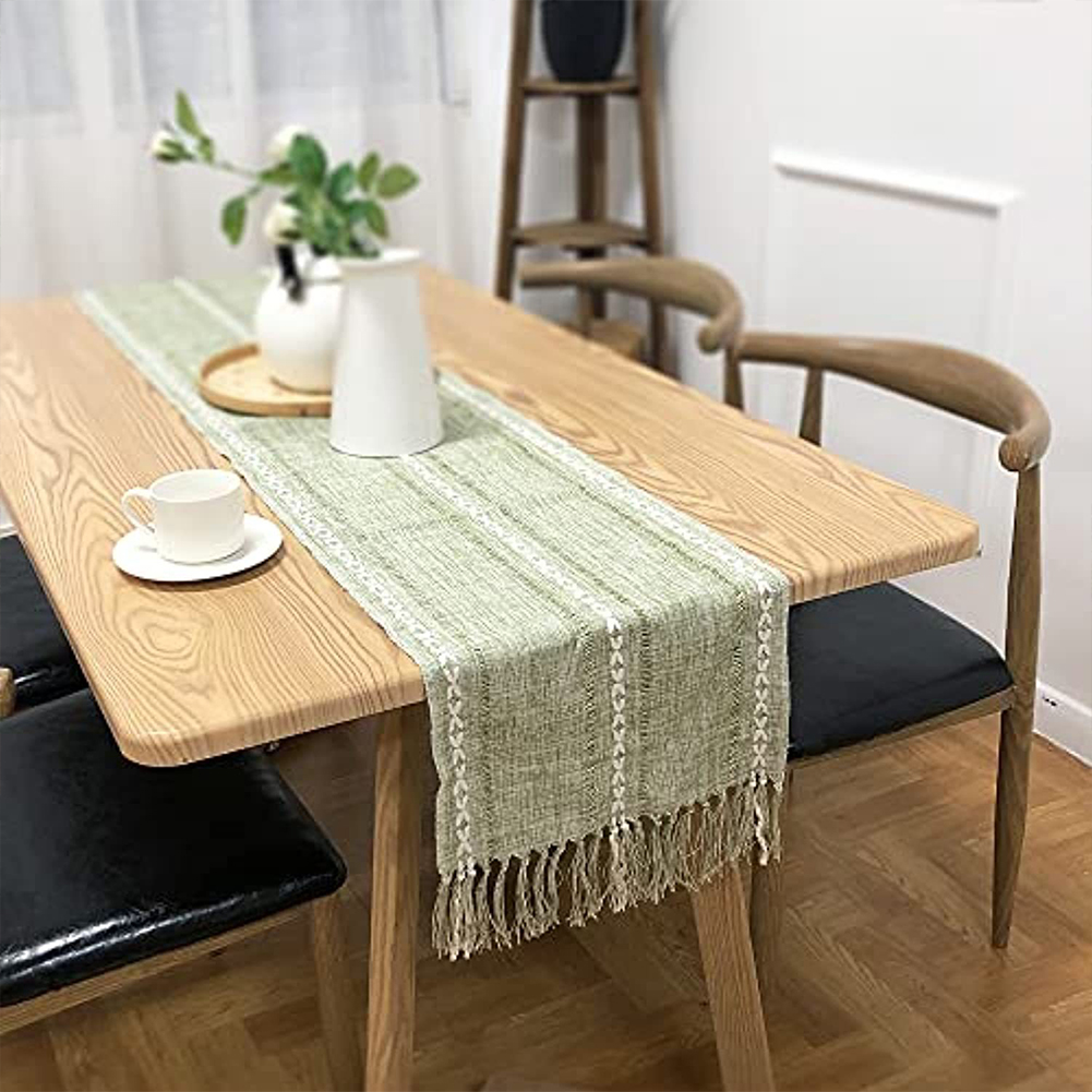Linens Vintage Scandinavian Long Table runner Linen Fabric Linen Table ...