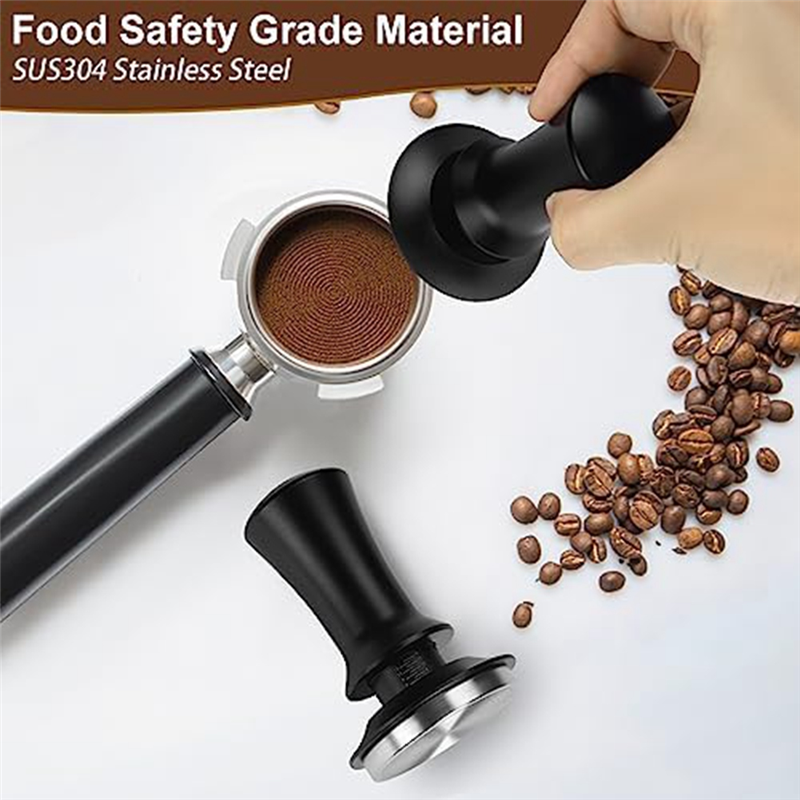 Espresso Tamper Coffee Tamp 53mm, Spring-Loaded Constant Pressure ...