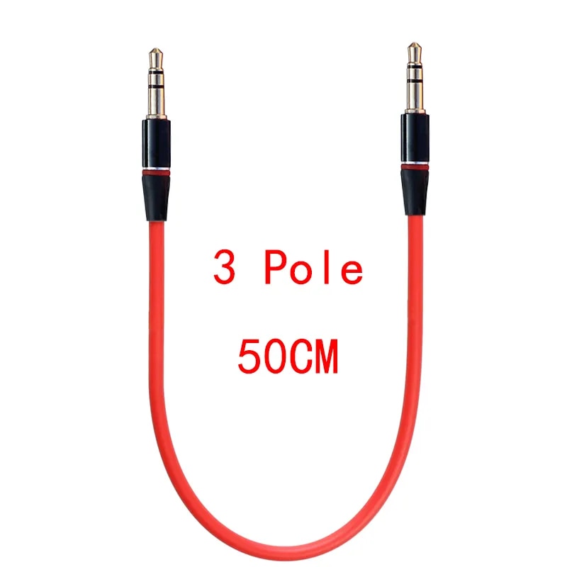 3 Pole Right Angled 3.5mm Male to Male Short AUX Stereo Cable 20cm 30cm ...