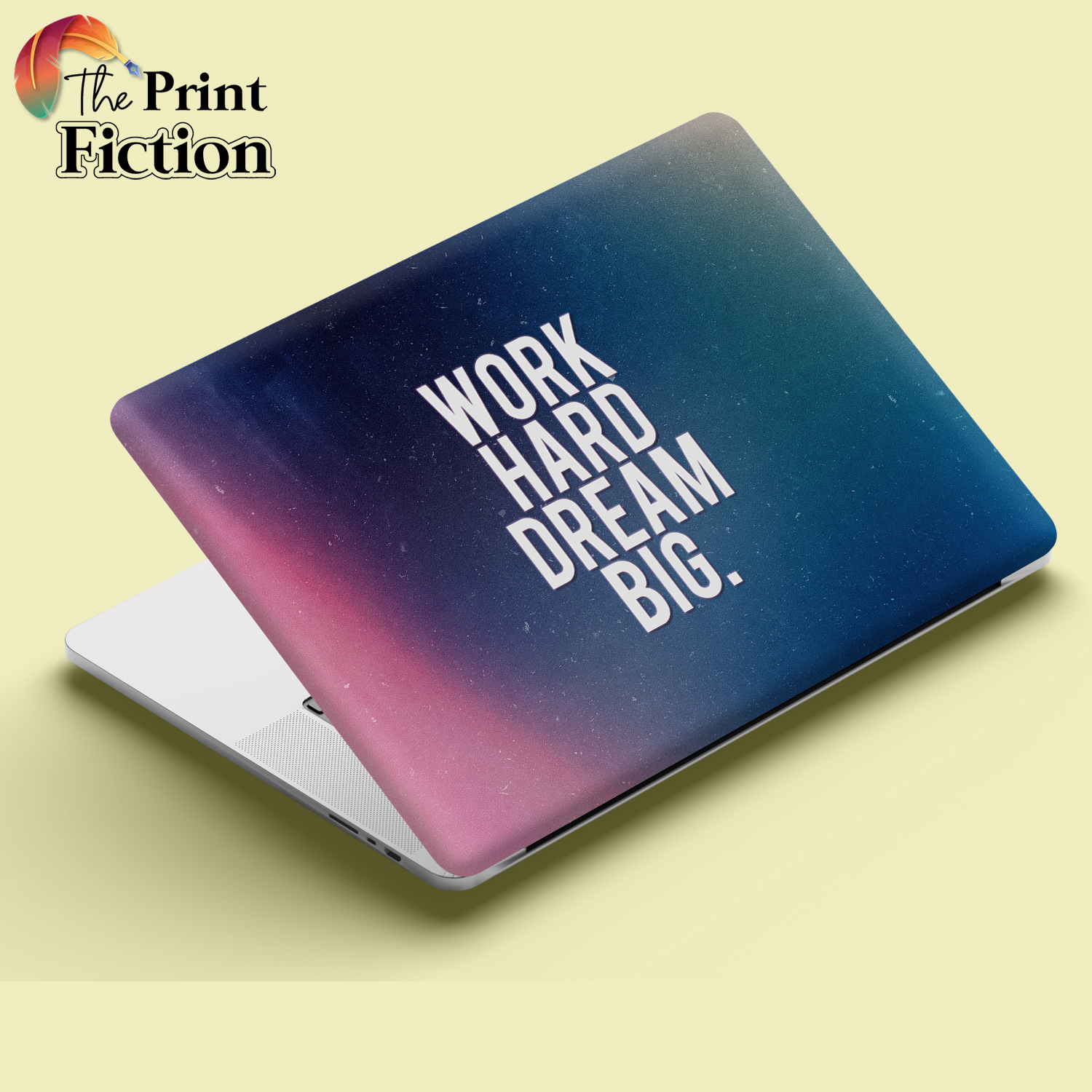 Work Hard, Dream Big Laptop Sticker