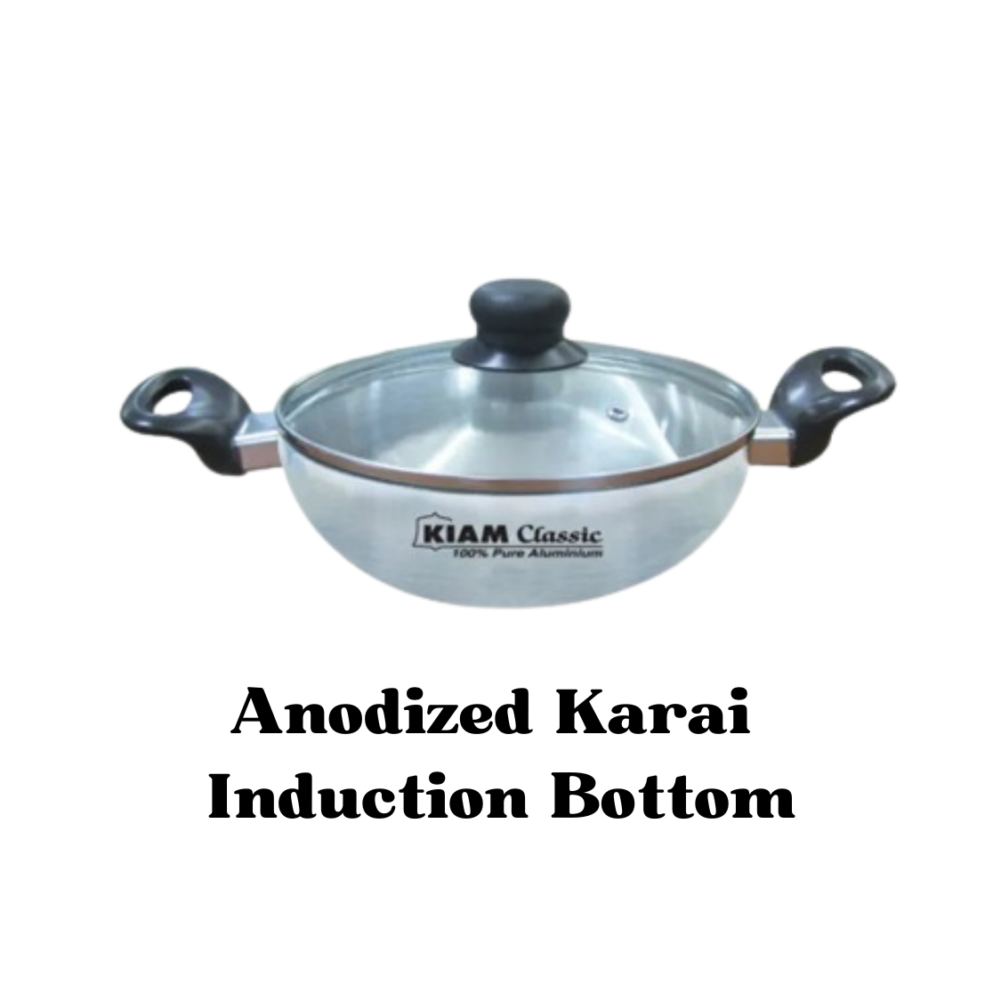 Karai/Anodized Karai/Anodized Karai Induction Bottom -24cm/26cm/28cm | Daraz.com.bd