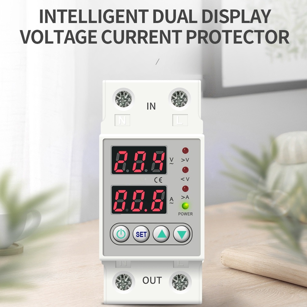 Din Rail Djustable Over Voltage And Under Voltage Protective Device ...