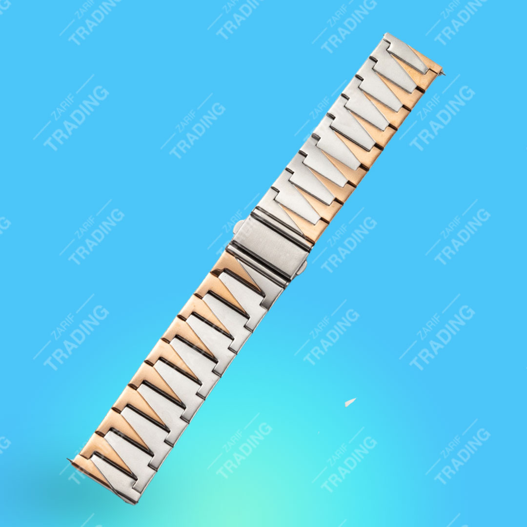 22mm Stainless Steel Premium Watch Band Modern Ladder Style Metal Strap ...