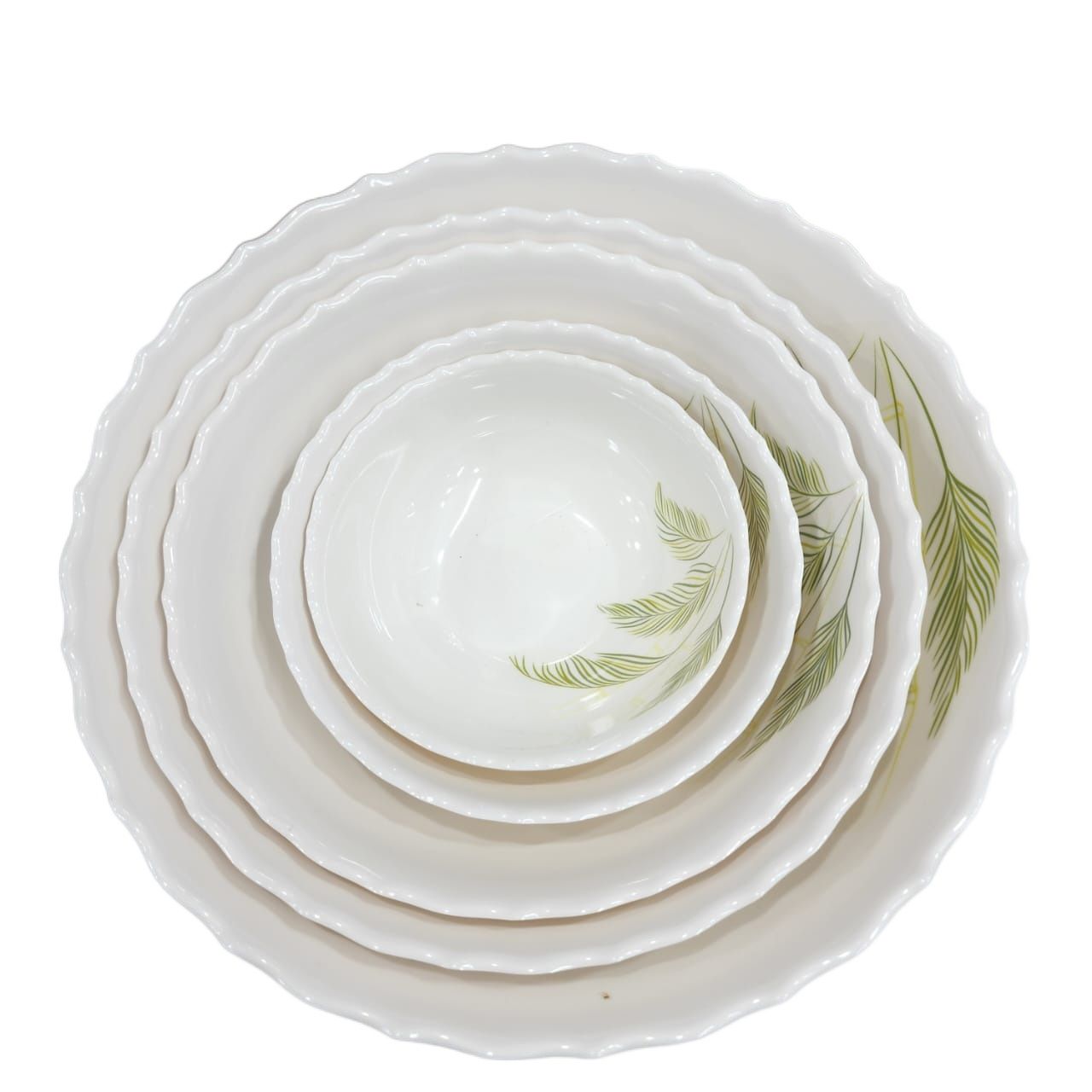 Rfl Italiano Melamine Green Bowl Set 05 Pieces - Serve Meals In Style ...
