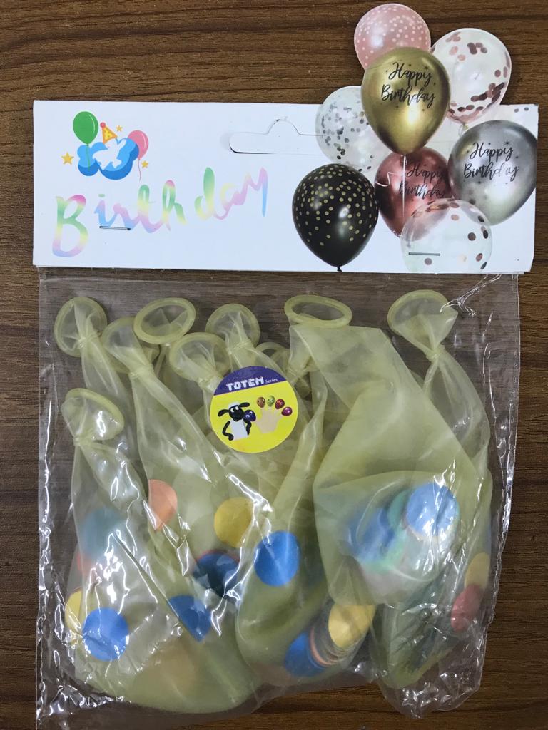 TOTEM Confetti/Transparent Balloon with Chips (10pcs) | Daraz.com.bd
