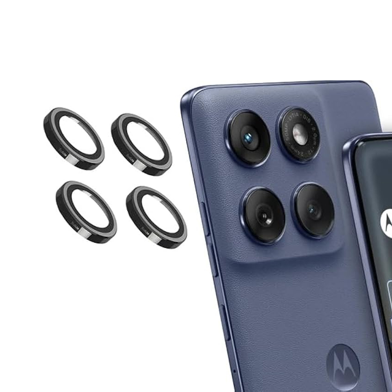Motorola Edge 60 Pro Metal Ring Glass camera Lens Protector Metal ...