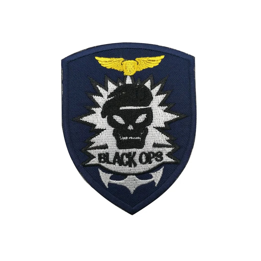 Call of Duty Patches on Clothes Ghost Mask Embroidered SHD Black Ops ...