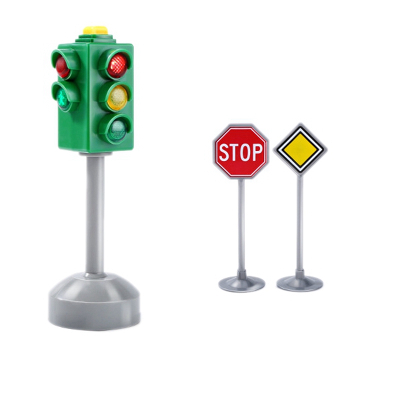 Mini Traffic Signs Road Light Block with Sound LED Children Safety ...