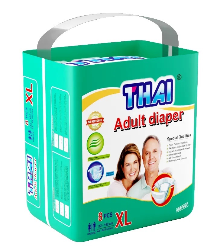 Thai Adult Diaper Size-XL 8PCS (112-162CM) (44-64 Inches) | Daraz.com.bd