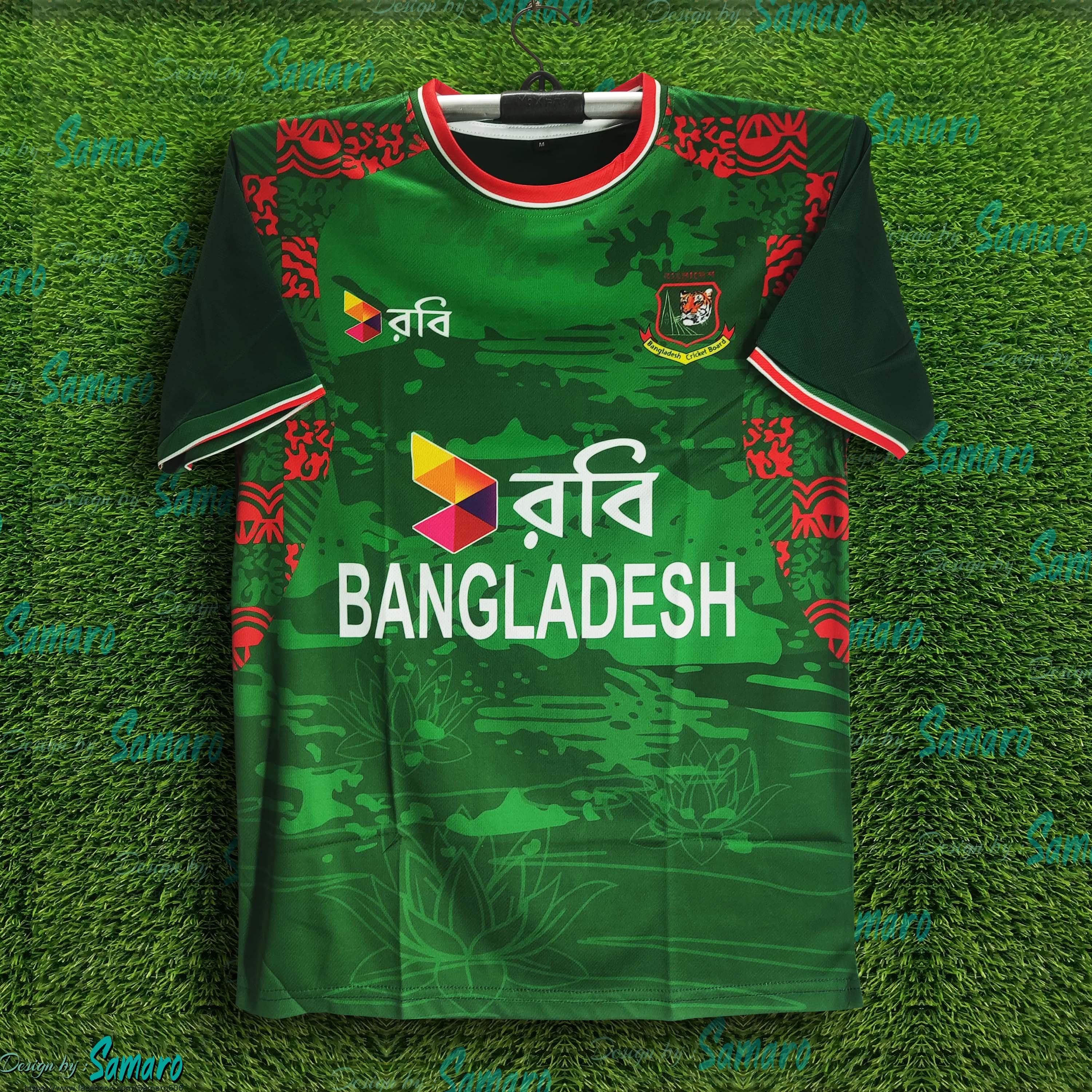 Bangladesh Short Sleeve Cricket Jersey For Men - Robi Cricket Jersey - Bangladesh Cricket Jersey ...
