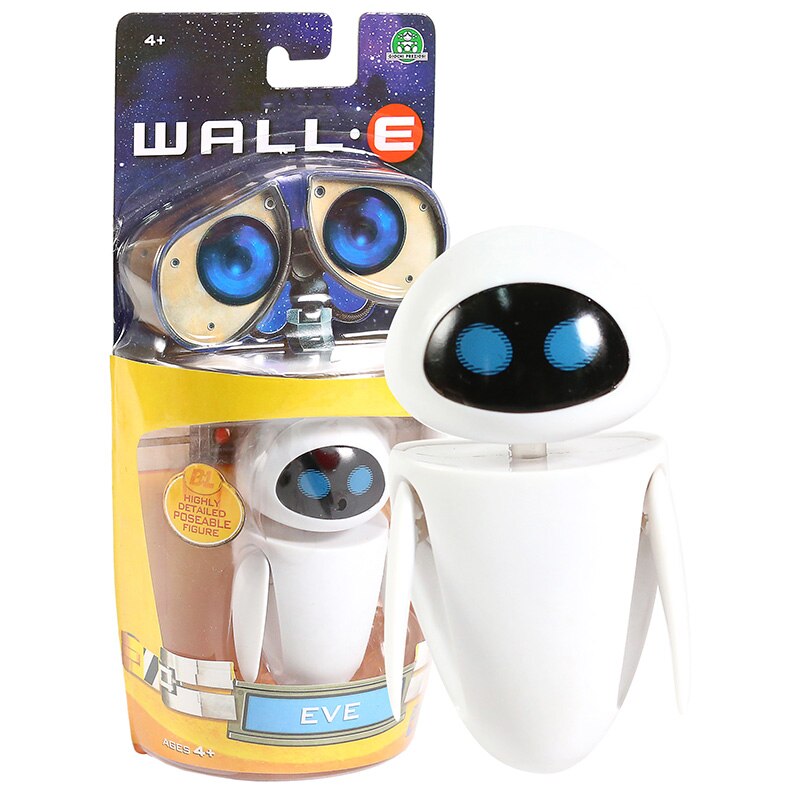 Cartoon Movie Wall E Robot Wall-E / EVA PVC Action Figure Model Doll ...
