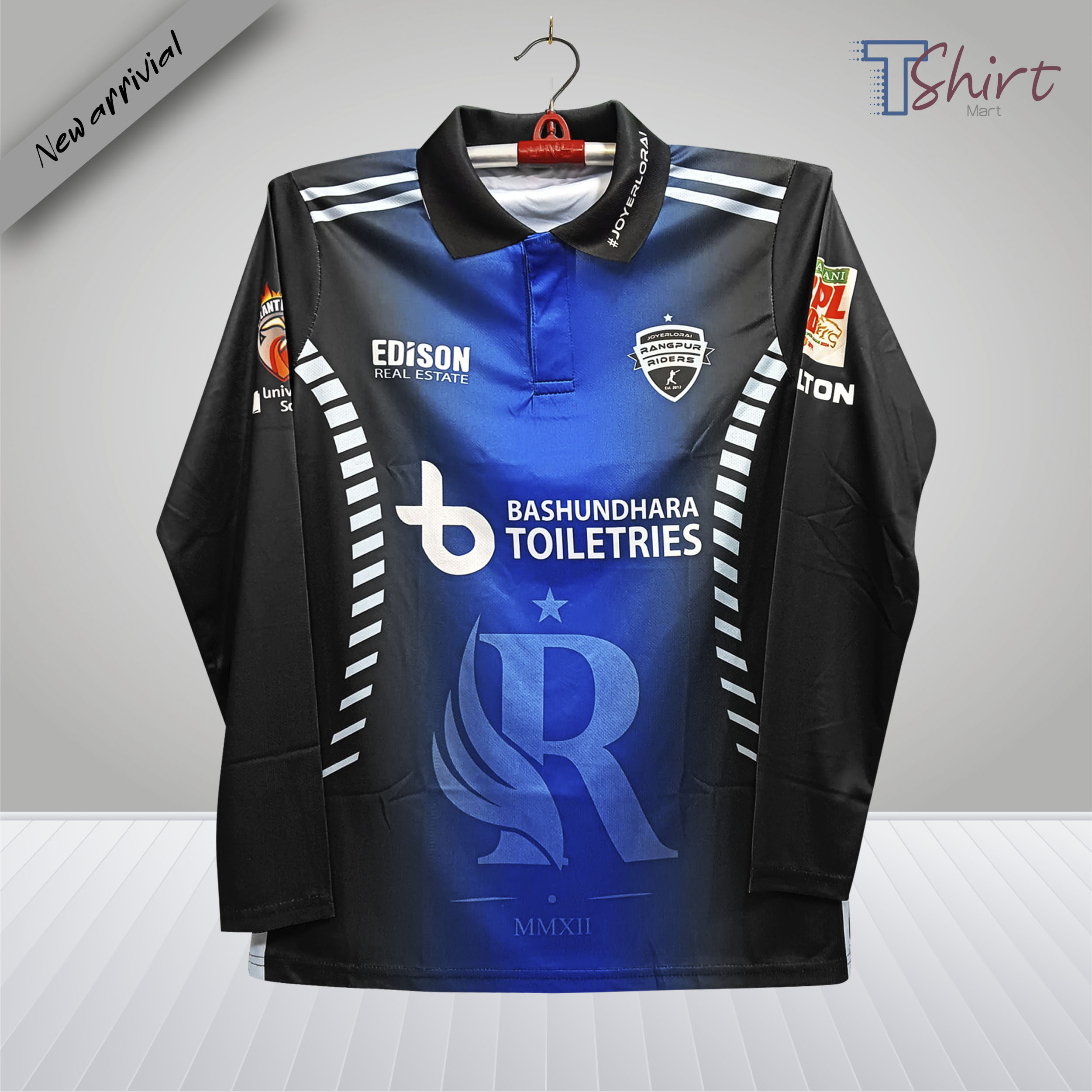 Rangpur Rangers Training Jersey For Man - Full Sleeve Collar BPL ...
