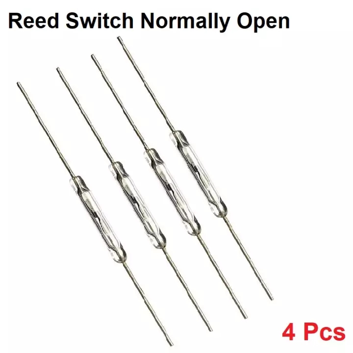 4 Pcs Reed Switch Sensor Normally Open Diy Magnetic Reed Switchs