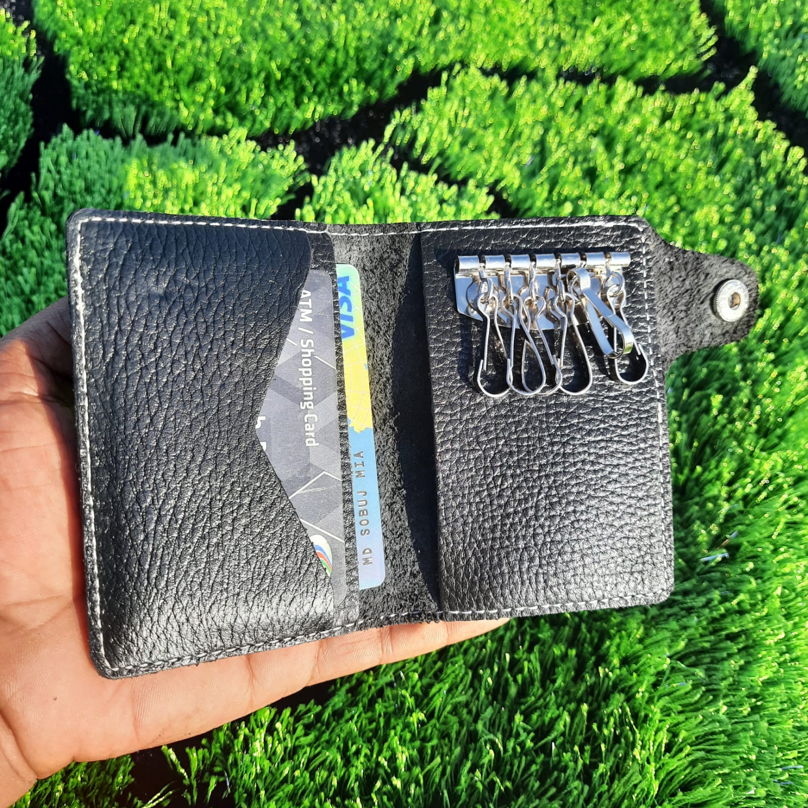Leather Key Ring Wallet + Card Holder Wallet | Daraz.com.bd