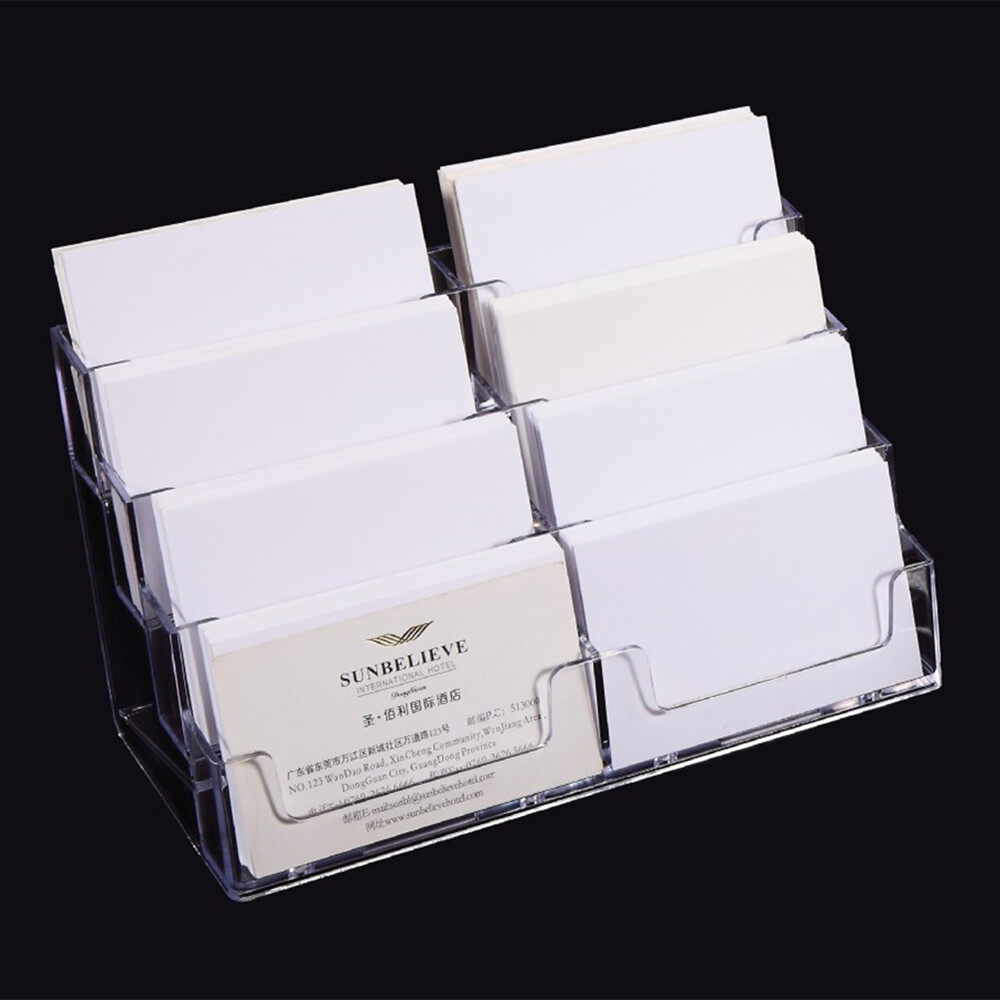 Exhibition Card Case Clear Acrylic Card Stand Multi-layer Card ...