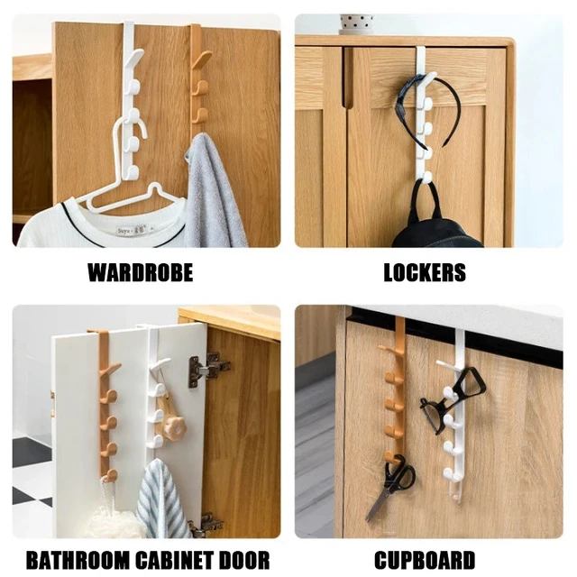 2 Pcs Hanger Behind The Door No Punch Wall Hanger Artifacts On The Wall ...